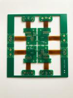 China FR4 TG170 4 Layer Rigid Flex PCB Fabrication Green Solder Mask for sale