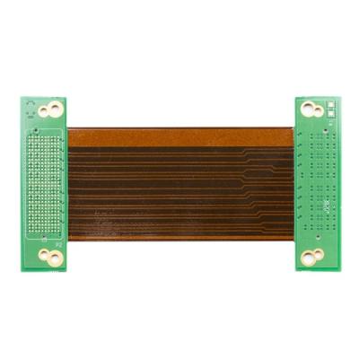 China FR4 TG170 Rigid Flex PCB Fabrication Immersion Gold Green Color Solder Mask for sale