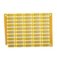 China Gold Finger 20U Double Sided PCB 4mil 1.6mm Yellow Solder Mask for sale