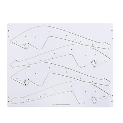 China HASL Lead Free FR4 TG150 Double Sided PCB 10mil For LED Light for sale