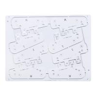 China 1.0mm LF HASL Led Aluminum Plate Pcb Board White Solder Mask for sale
