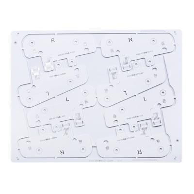 China 1.0mm LF HASL Led Aluminum Plate Pcb Board White Solder Mask for sale