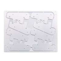 China 1.0mm LF HASL Led Aluminum Plate Pcb Board White Solder Mask for sale