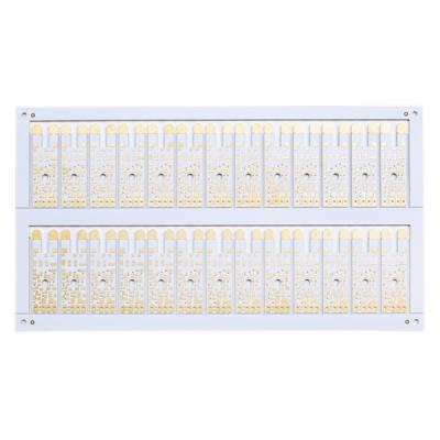 China White Solder Mask Ultra Thin PCB Immersion Gold 0.8mm 4mil Impedance Control for sale