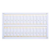 China White Solder Mask Ultra Thin PCB Immersion Gold 0.8mm 4mil Impedance Control for sale