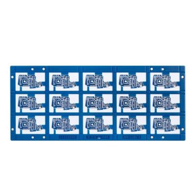 China Resin Filled Hole Fast Turnaround Pcb Immersion Gold 5mil Blue Solder Mask for sale