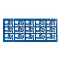China Resin Filled Hole Fast Turnaround Pcb Immersion Gold 5mil Blue Solder Mask for sale