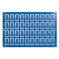 China 1.0mm Quick Turn Circuit Boards Blue Solder Mask PCB Rapid Prototype 6mil for sale
