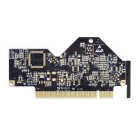 China 5mil Rapid Black Quick Turn Printed Circuit Boards Gold Finger Plating FR4 TG150 for sale
