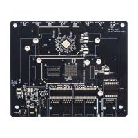China Small BGA Quick Turn PCB Boards 1.6mm 4mil Black Solder Mask for sale