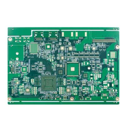 China Immersion Gold 2u 10 Layer Printed Circuit Board FR4 TG170 Marterial Resin Plugged Hole for sale