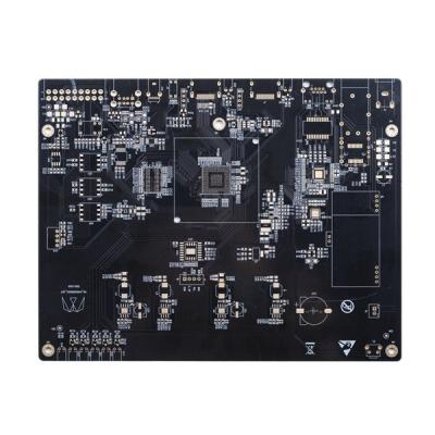 China 4 Layer Multilayer Printed Circuit Board 4.0mm Thick TG135 Black Solder Mask for sale