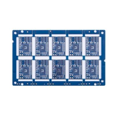 China ENIG 2u Multilayer custom printed circuit board 4L Matt Blue Solder Mask for sale