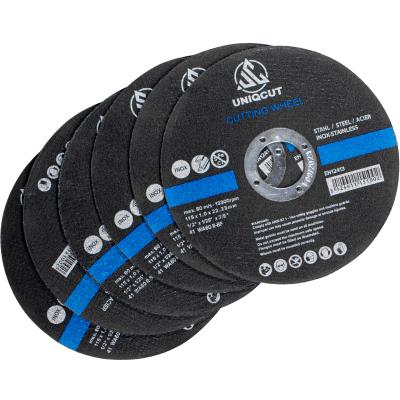 China Metal/INOX 125x1.0x22.23mm Professional 5 Inch Metal Cutting Wheel With Mpa for sale