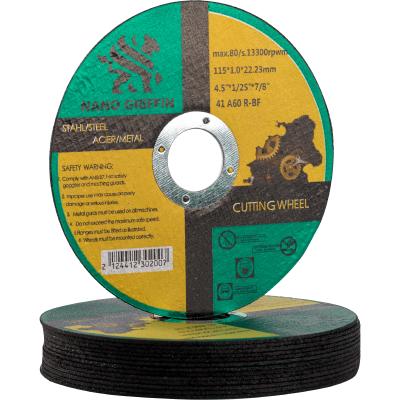 China Metal/INOX Premium 115x1.0x22.23mm Abrasive Cutting Wheel For Inox Cutting In Good Price for sale