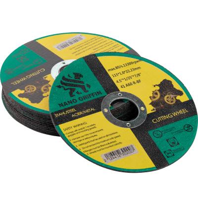 China Metal/INOX 4.5Inch 115x1.0x22.23mm Sharp Abrasive Cutting Wheel SS With MPA/EN 12413 for sale