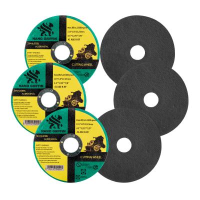 China Metal/INOX Efficiency 4.5Inch 115x1.0x22.23mm Abrasive Cutting Disc For Metal And Stainless Steel for sale