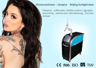 China 2000MJ Alexandrite Picosecond Laser Tattoo Removal Machine 755nm for sale