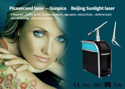 China Q-Switched Nd YAG Laser Tattoo Removal Machine 1064nm 532nm Portable for sale