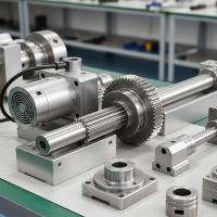 China Custom-made CNC Tube Cutting Machine Parts with Servo Motor and Rack & Pinion Drive Featuring Burnishing Surface Treatment for sale