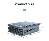 China Compt Embedded J6412 Fanless Mini Industrial PC with 2 Network Port for sale