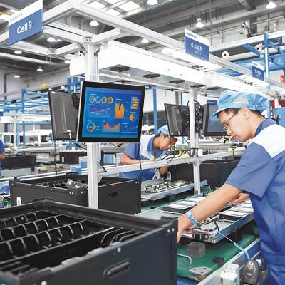 China 10.1 Inch Industrial Panel PC Windows N100 J1900 J1800 2GB RAM 16GB ROM for Smart Manufacturing for sale