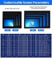 China Compt 27 Inch Outdoor Touchscreen Industrial Panel PC Android 11 1000cd/m2 for sale