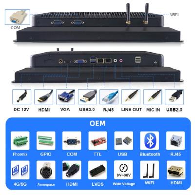 China 11.6 Inch Industrial Panel Touch Screen Computer for AGV Car J1900 4GB RAM for sale