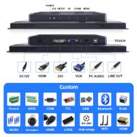 China COMPT Custom 7 Inch High Brightness Industrial Touchscreen Monitor IP65 Waterproof 1000cd/m2 for sale