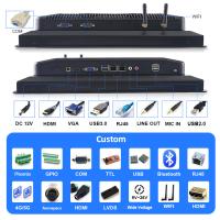 China Custom IP65 Aluminum Alloy 17.3 Inch Industrial Panel PC N95 N97 N100 J6412 Windows Embedded Capacitive Touch Fanless Panel for sale