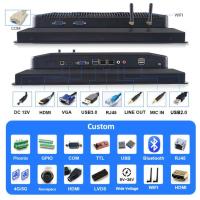 China IP65 Waterproof 10-Point Projective Capacitive Touch Screen All-in-One Customized Inch Embedded Fanless Industrial Panel PC Wide for sale