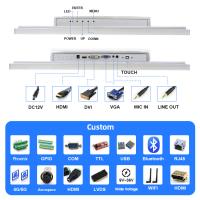 China Custom IP65 Waterproof Industrial Monitor 11.6 Inch 10 Point Capacitive Touch Screen DVI USB Serial Interface for sale