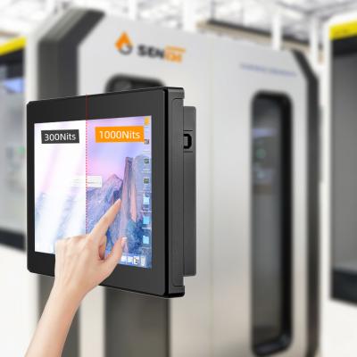 China Custom Industrial Touchscreen Panel Monitor 800-1000 Nit High Brightness Anti-Glare Anti-UV for Outdoor Use for sale