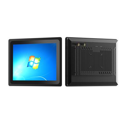 China Custom Full Embedded 19 Inch Capacitive Touch Screen Industrial Panel Mount Monitor USB DVI Serial Fanless for sale
