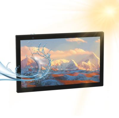 China Medical IP67 Waterproof Wall Mount Industrial Monitor 15.6 Inch Capacitive Touch DVI Serial for sale