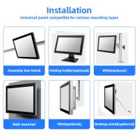 China Stainless Steel LCD Touch Screen Display Monitor 8 to 18.5 Inch 1280x800 Resolution Flush Openframe Computer for sale