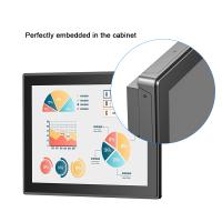 China Custom IP65 Waterproof Industrial Capacitive Touch Screen Monitor 1000cd/m2 Sunlight Visible Fanless Marine Display for sale