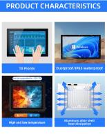 China 19 Inch IP66 HMI Open Frame Industrial LCD Monitor Resistive Touch Screen 250cd/m2 Display for sale