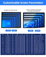 China 27 Inch IP67 Waterproof Vertical Touch Screen Monitor 800 Nits Outdoor Industrial Marine Display for sale