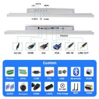 China Custom Size 19-55 Inch Industrial Touch LCD Monitor LED Display 250-1000cd/m2 for sale