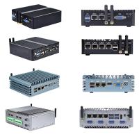 China Fanless Industrial Mini PC J4125 Quad Core 4GB RAM 64GB SSD Dual LAN for sale