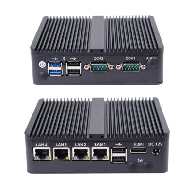 China Industrial Fanless Mini PC Intel Celeron J1900 2GB RAM 32GB SSD Win7 Win10 Linux -20 to 70C for sale