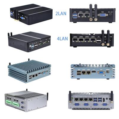 China Fanless Industrial Mini PC Quad Core J1900 J6412 4GB RAM Control Board for sale