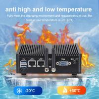 China Fanless Industrial Mini PC Intel Core i5 i7 Firewall Computer Support Win7 10 Linux for sale