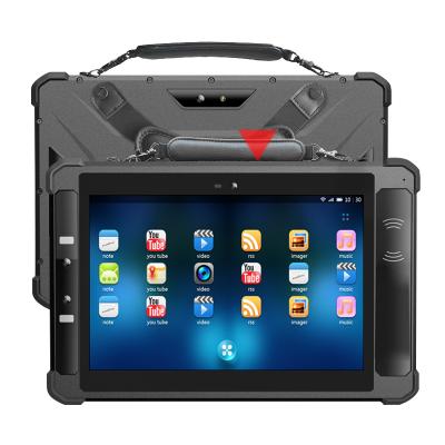 China Industrial 8 Inch Rugged Tablet 10000mAh NFC Fingerprint IP67 Windows 10 Android for sale