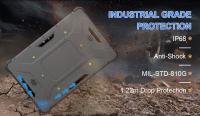 China Industrial 8 Inch Rugged Tablet 10000mAh NFC Fingerprint IP67 Windows 10 Android for sale