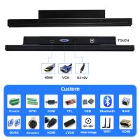 China Industrial Touch Screen Monitor 178° Wide Viewing Angle 250cd/m2 Brightness DP VGA DVI Serial Interface for sale