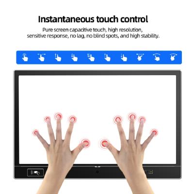 China 15.6 Inch Touch Screen Industrial PC Windows Customizable Memory Storage Card Reader 60Hz for sale