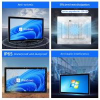 China 21.5 Inch HMI Front Panel Plastic Bezel Industrial Touchscreen Computer Display 250cd/m2 for sale