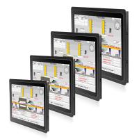 China 11.6 Inch Industrial Touch Screen Monitor 250-1000cd/m2 for Cash Register POS System for sale